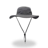 China Custom Oversized Bucket Hat with String 58cm Unisex Polyester Adjustable for sale