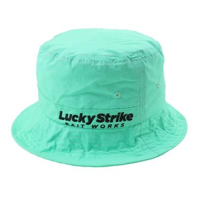 China Custom Nylon Sun Bucket Hat Packable Outdoor Fishing Protection with String 58cm for sale