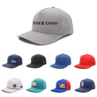 China Laser Cut Hole Baseball Hat Adjustable Plastic Buckle Corduroy Performance Sports Hat for sale
