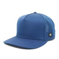 China Laser Cut Hole Baseball Hat Adjustable Plastic Buckle Corduroy Performance Sports Hat for sale