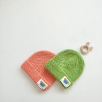 China Eco Friendly Acrylic Cashmere Wool Waffle Beanie Winter Hat with Custom Knitted Patch RPET Label for sale
