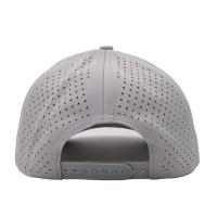 China Custom Breathable Golf Hat with Laser Cut Holes Adjustable Plastic Buckle 56-60cm for sale