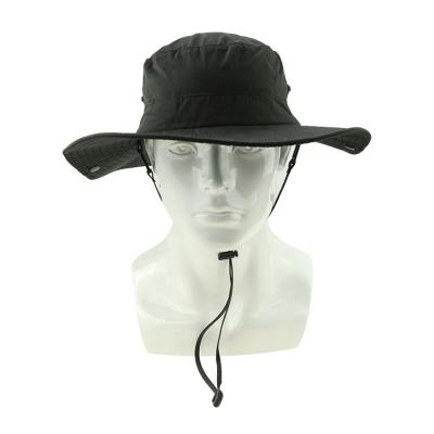 China Custom Wide Brim Sun Hat UPF50 Waterproof Bucket Hat for Fishing Hiking 58cm for sale