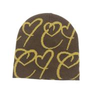China Custom Reversible Jacquard Cuffless Slouchy Beanie Hat 100% Acrylic Winter Knit for sale