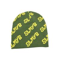 China Custom Reversible Jacquard Cuffless Slouchy Beanie Hat 100% Acrylic Winter Knit for sale