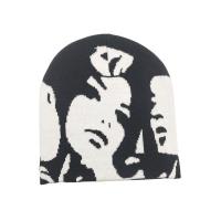 China Custom Reversible Jacquard Cuffless Slouchy Beanie Hat 100% Acrylic Winter Knit for sale