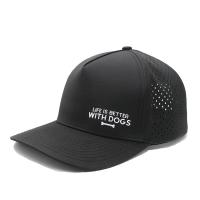 China Custom Laser Cut Hole Baseball Cap Waterproof Sports Hat Adjustable Plastic Buckle 58cm for sale