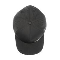 China Custom Laser Cut Hole Baseball Cap Waterproof Sports Hat Adjustable Plastic Buckle 58cm for sale