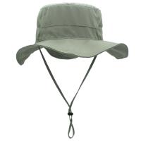 China Wholesale 100% Cotton Wide Brim Bucket Hat 58cm for Fishing Sun Protection for sale