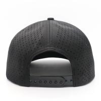 China Snapback Performance Hat Breathable Black Baseball Caps Japan Silk Screen Printing for sale