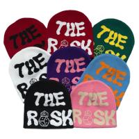China Custom Acrylic All Over Print Jacquard Cuffless Slouchy Beanie for Adults 100% Acrylic or RPET for sale