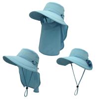 China Quick Dry Fishing Hat with Face Neck Flap Sun Protection Baseball Cap 58cm Adult for sale