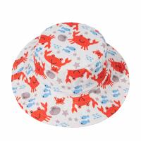 China Unisex Toddler Summer Hat UPF 50 Wide Brim Sun Bucket Hat with Chin Strap 54cm for sale