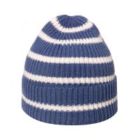 China Eco Friendly Sustainable Acrylic Cashmere Wool Winter Beanie Unisex Striped Ribbed Custom Size for sale