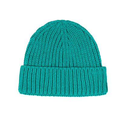 China Custom Eco Yarn Acrylic Cashmere Wool Winter Beanie Unisex Knitted Hat 100% RPET for sale