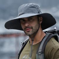 China UV Protection Boonie Hat 58cm Polyester for Men Women Summer Fishing Hiking Safari Beach for sale