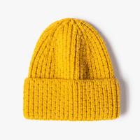 China Custom Hand-painted Eco Friendly Sustainable Recycled Material Waffle Knitted Hat for sale