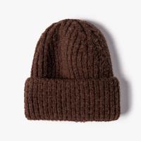 China Custom Hand-painted Eco Friendly Sustainable Recycled Material Waffle Knitted Hat for sale