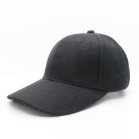 China Pure Wool Blend 6 Panel Baseball Cap Unisex Cashmere Sports Hat 56-60cm for sale