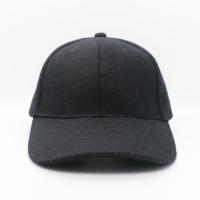 China Pure Wool Blend 6 Panel Baseball Cap Unisex Cashmere Sports Hat 56-60cm for sale