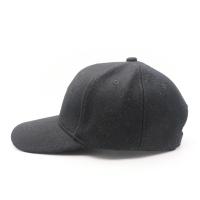 China Pure Wool Blend 6 Panel Baseball Cap Unisex Cashmere Sports Hat 56-60cm for sale