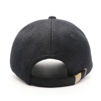 China Pure Wool Blend 6 Panel Baseball Cap Unisex Cashmere Sports Hat 56-60cm for sale