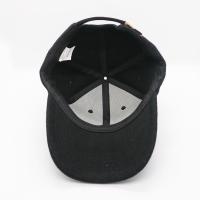 China Pure Wool Blend 6 Panel Baseball Cap Unisex Cashmere Sports Hat 56-60cm for sale