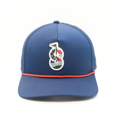 China Custom 5 Panel Baseball Hat with Nail Bead Embroidery Breathable Cap 56-60cm Adult Size for sale