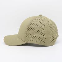 China Plain 6 Panel Laser Hole Hat Cutting Hole Cap Four Seasons Performance Golf Hat for sale