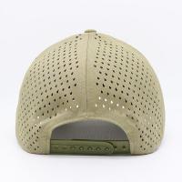 China Plain 6 Panel Laser Hole Hat Cutting Hole Cap Four Seasons Performance Golf Hat for sale