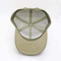 China Plain 6 Panel Laser Hole Hat Cutting Hole Cap Four Seasons Performance Golf Hat for sale