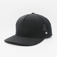 China Adjustable Breathable 6 Panel Laser Cut Hole Baseball Caps For Outdoor Activities for sale