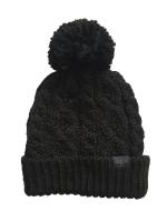 China Unisex Cable Knit Beanie Winter Hat 100% Acrylic Custom Logo 58cm Size for sale