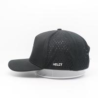 China Custom 5 Panel Laser Cutting Hole Baseball Hat Adjustable Outdoor Sports Cap for Kids 48-55cm for sale