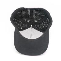 China Custom 5 Panel Laser Cutting Hole Baseball Hat Adjustable Outdoor Sports Cap for Kids 48-55cm for sale
