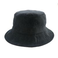China Custom Embroidery Logo Winter Warm Fisherman Hat Black Corduroy Satin Lining 58cm for sale