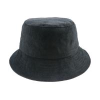 China Custom Embroidery Logo Winter Warm Fisherman Hat Black Corduroy Satin Lining 58cm for sale