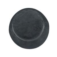 China Custom Embroidery Logo Winter Warm Fisherman Hat Black Corduroy Satin Lining 58cm for sale