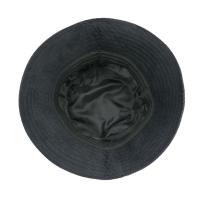 China Custom Embroidery Logo Winter Warm Fisherman Hat Black Corduroy Satin Lining 58cm for sale