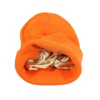 China Custom Logo Winter Knitted Beanie Hat with Satin Lining for Men Women 100 Acrylic for sale