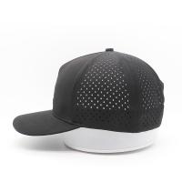 China Unisex Corduroy 5 Panel Baseball Cap Custom Black Laser Cut Hat 56-60cm Adult Size for sale