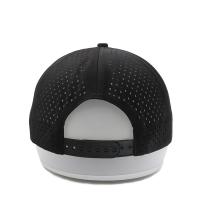 China Unisex Corduroy 5 Panel Baseball Cap Custom Black Laser Cut Hat 56-60cm Adult Size for sale