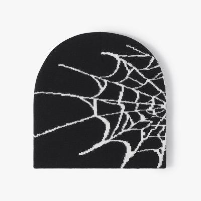 China Custom Logo Knitted Beanie Winter Warm Hat Full Color Jacquard Print 100% Acrylic for sale