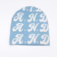 China Custom Logo Acrylic Winter Beanie Hat Knitted Soft Flocking Embroidery 200pcs for sale
