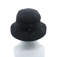 China Printed Custom Rubber Patch Logo Men Surfing Hat Sun Bucket Hat With Adjustable Chin Strap for sale