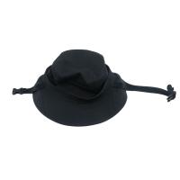 China Printed Custom Rubber Patch Logo Men Surfing Hat Sun Bucket Hat With Adjustable Chin Strap for sale