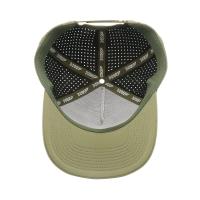 China Custom 5 Panel Hat Sonic Welding Emboss Rubber Patch Performance Camp Hat 58cm for sale