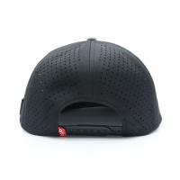 China Custom Sonic Welding Emboss Rubber Patch Flat Brim Baseball Cap 58cm Polyester for sale