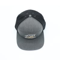 China Custom Sonic Welding Emboss Rubber Patch Flat Brim Baseball Cap 58cm Polyester for sale