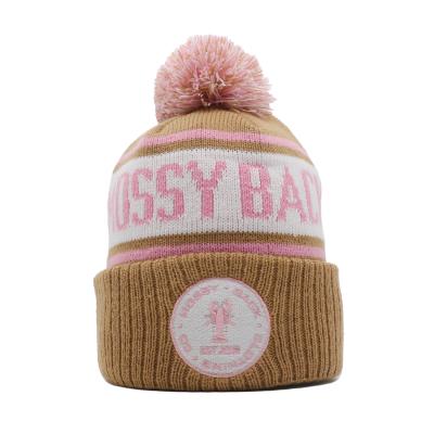 China Custom High Quality Acrylic Beanie Winter Hat 58cm with Embroidery Logo for Adults for sale